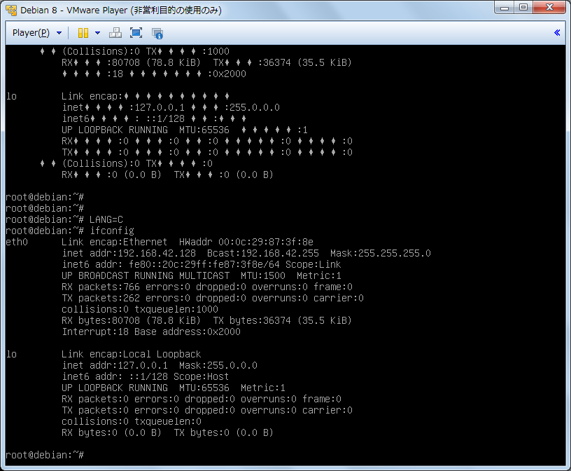 YMLib - other - VMware Player Debian 文字化け